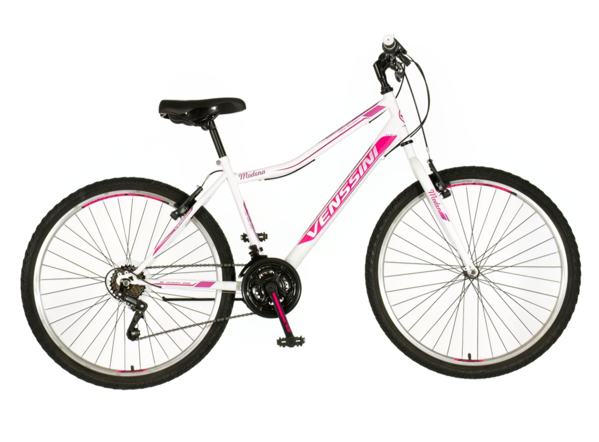 Bicikl Venssini Modena 26" belo roze | Venera Bike d.o.o.
