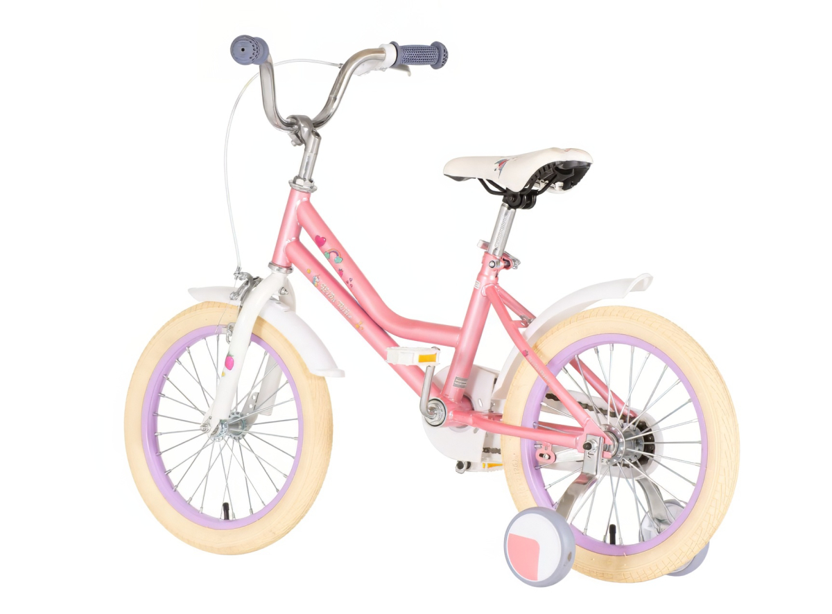 BICIKL X-KIDS UNICORN 12" CELIK 7" V-BRAKE 1 BRZINA 95-115CM (12") ROZE ...