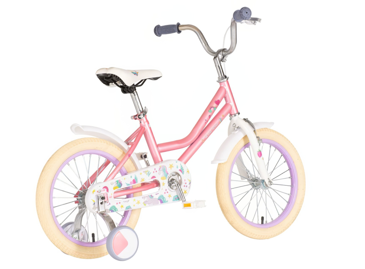 BICIKL X-KIDS UNICORN 12" CELIK 7" V-BRAKE 1 BRZINA 95-115CM (12") ROZE ...