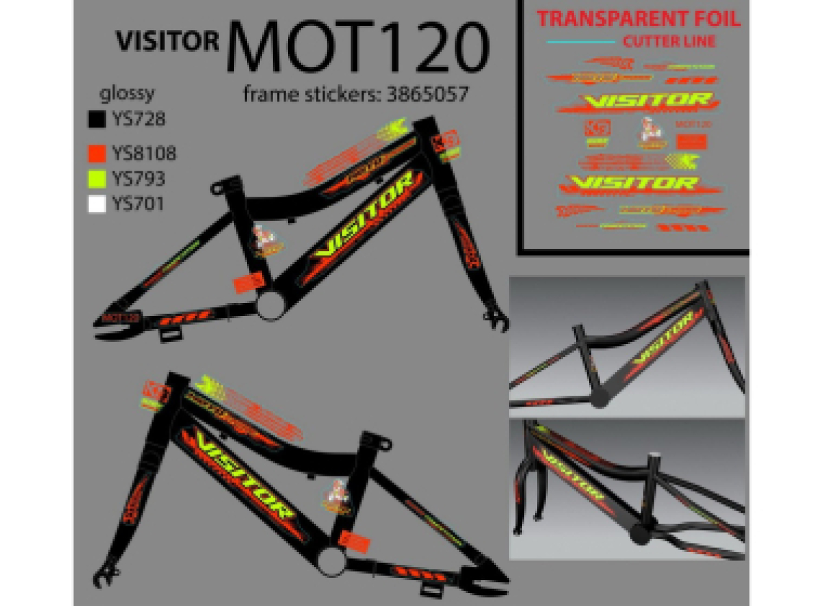 NAL.P.RAM.VEN MOT122DMTVKK/201R6P;/12"8" NAL.RAM PVC STICKER MOT120 ...