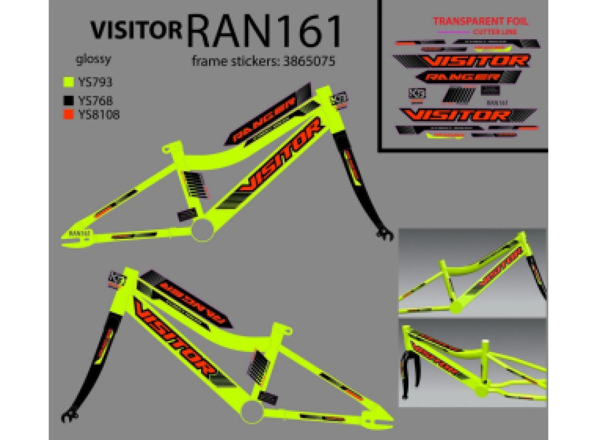 NAL.P.RAM.VEN RAN162DMTVKK/201R5P;/16"9" NAL.RAM PVC STICKER RAN161 ...