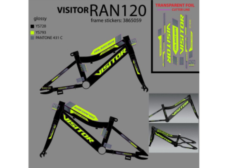 NAL.P.RAM.VEN RAN122DMTVKK/201R6P;/12"8" NAL.RAM PVC STICKER RAN120 ...