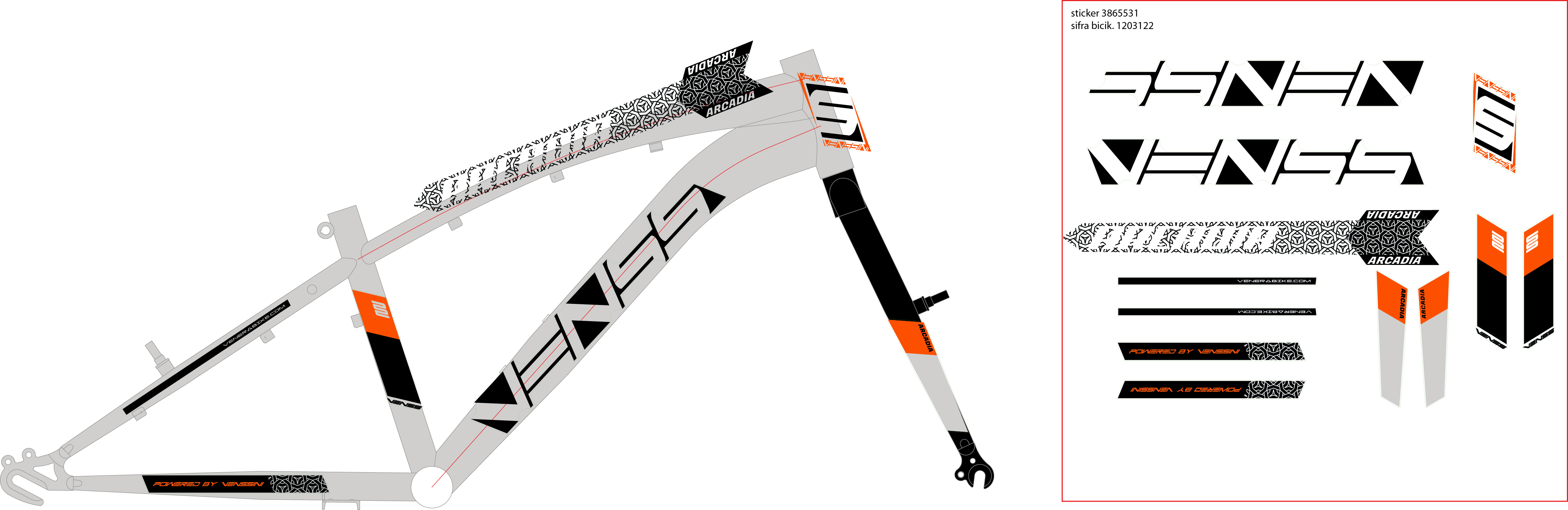 NAL.P.RAM.VEN DEC/VB/ARC202UTV/25AK01P17/XXS11 2025 | Venera Bike d.o.o.